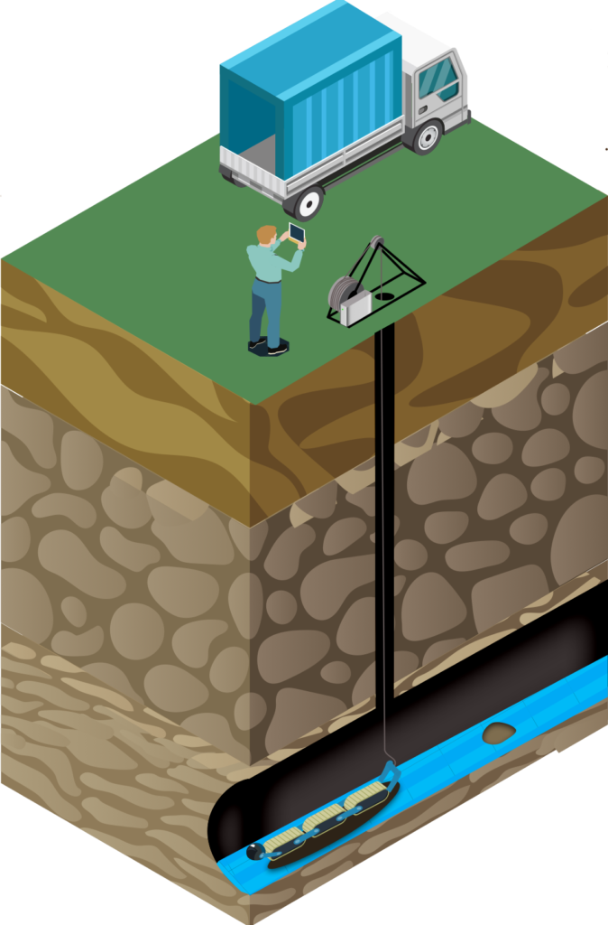 Soryu-C snake robot utilized for inspection of underground heating ...